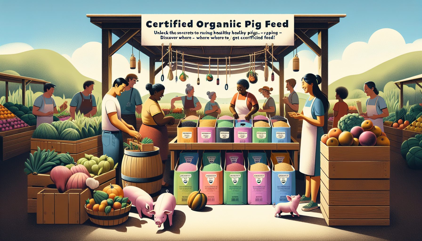 Où trouver des aliments bio pour des porcs en pleine santé