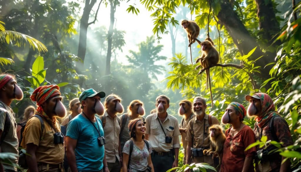 À la découverte du singe nasique : curiosités et habitat à Bornéo