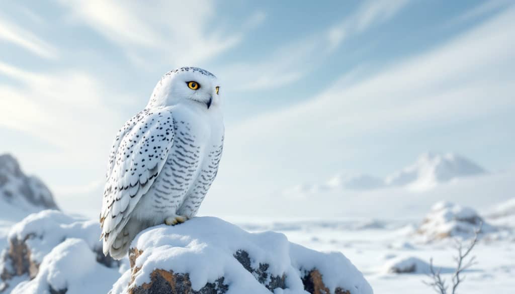 Harfangs des neiges : mystères du Grand Nord et astuces contre le froid